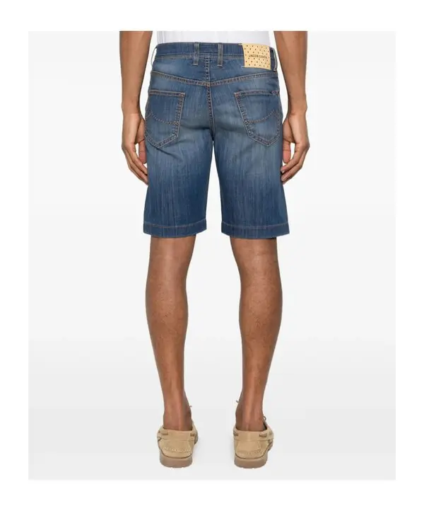 Jacob Cohen Denim Shorts With Belt Loops