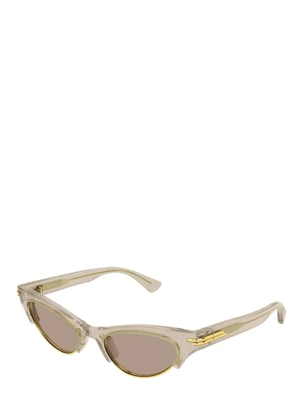 Bottega Veneta Cat Eye Frame Sunglasses - Brown