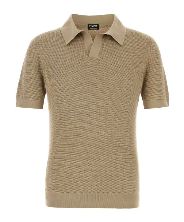 Zegna Knit Short-sleeve T-shirt - Brown