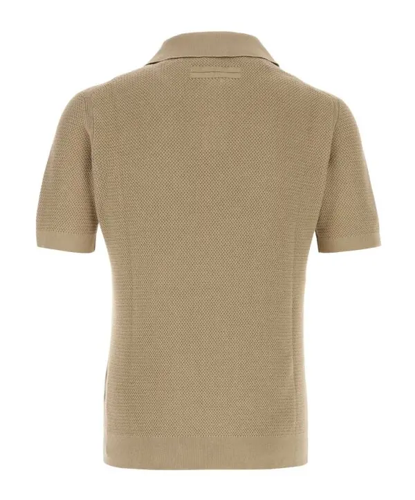 Zegna Knit Short-sleeve T-shirt - Brown