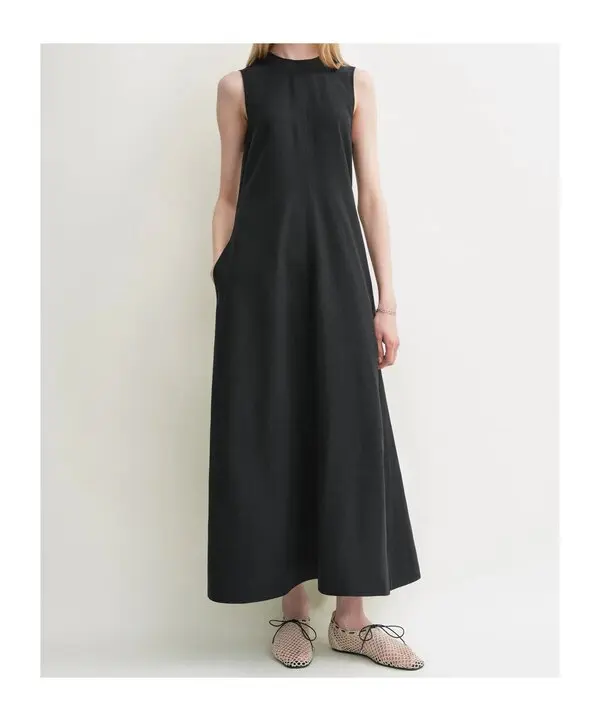 TOTEME Sleeveless Crew Neck Maxi Dress
