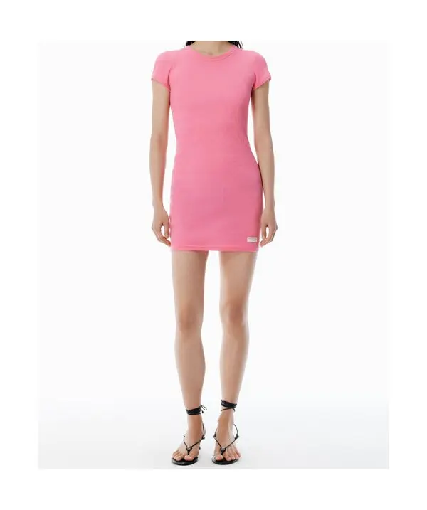 Alexander Wang Ribbed Cotton Mini Dress