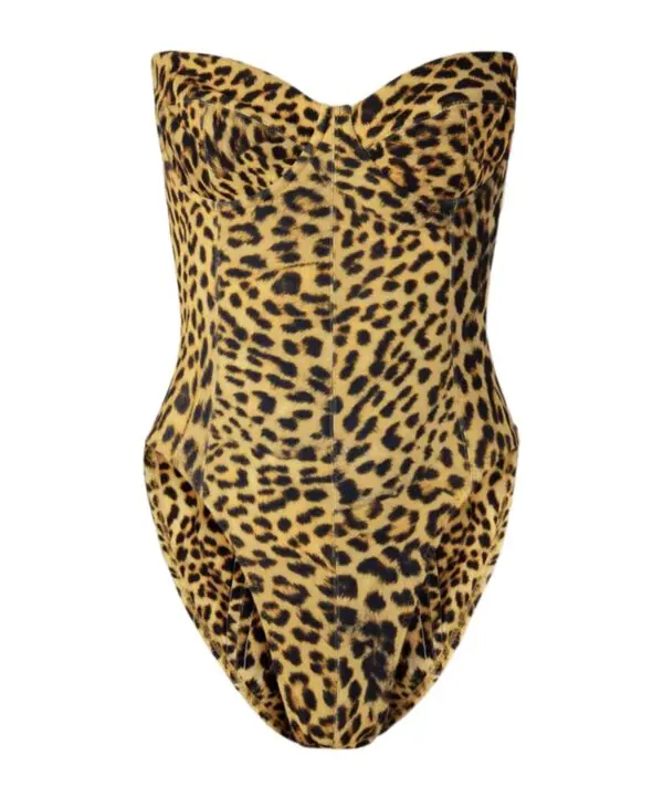 Norma Kamali Strapless Leopard-print One-piece Swimsuit - Multicolor