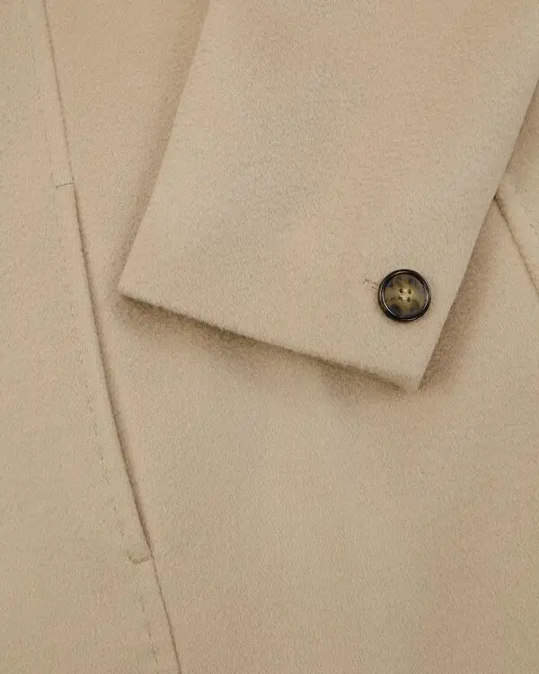 Max Mara Single-breasted Coat - Nude