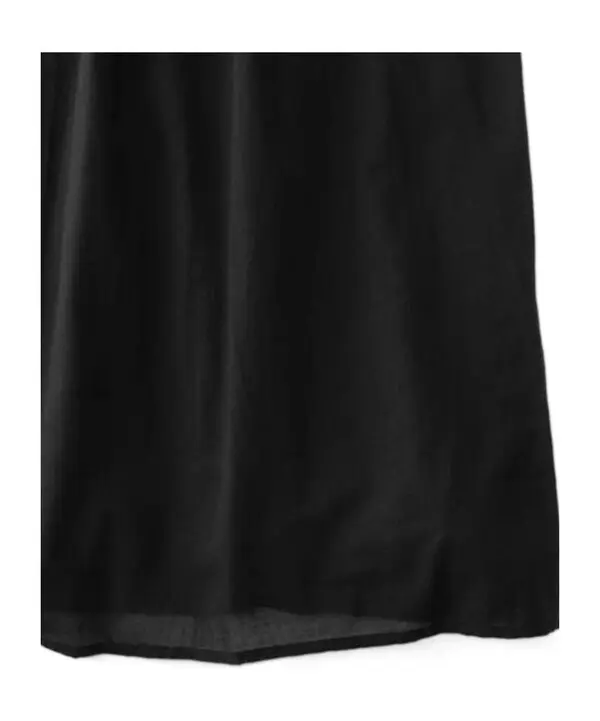 Burberry Cotton Midi Dress With Shirred Waist - Black