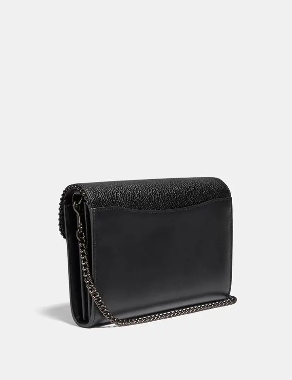 COACH Logo Shoulder Bag With Chain Strap