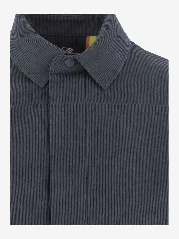 K-WAY Corduroy Jacket With Turn-down Collar And Buttoned Cuffs