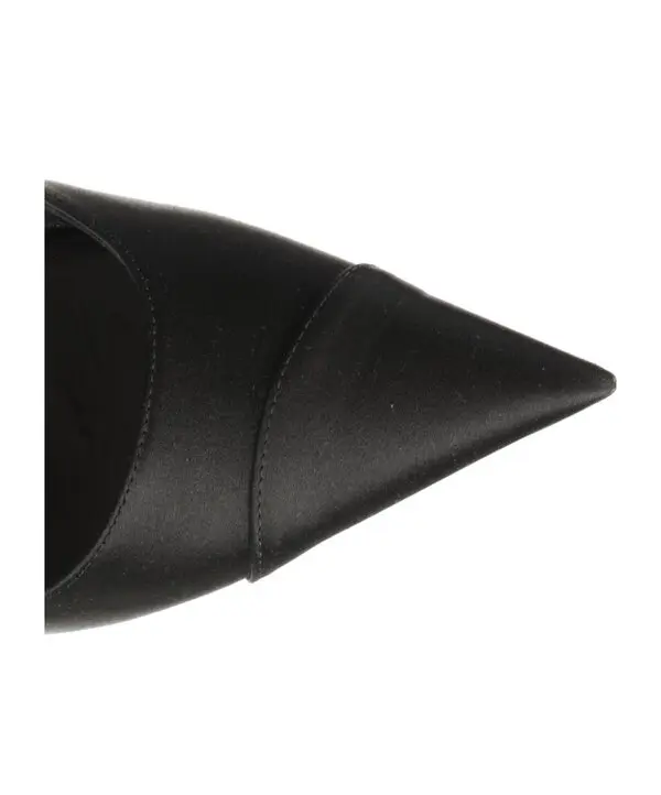 JIMMY CHOO Brigitte 120 Satin Stiletto Pumps - Black