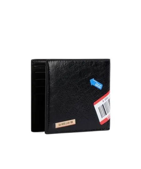 Balenciaga Printed Logo Bifold Wallet