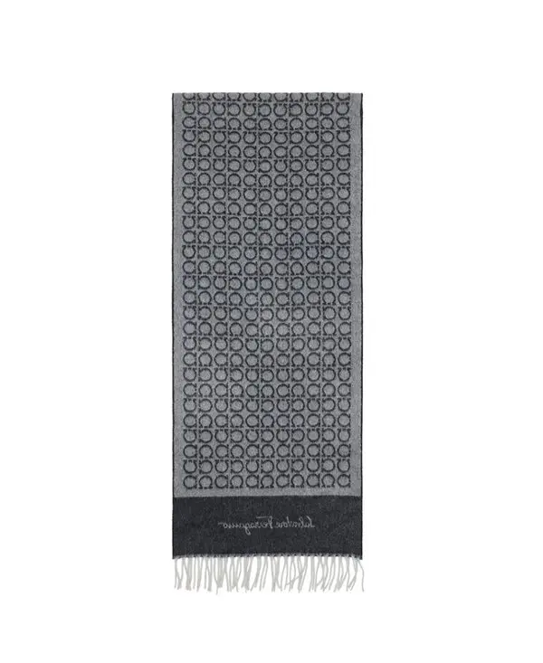 FERRAGAMO Logo Scarf - Black