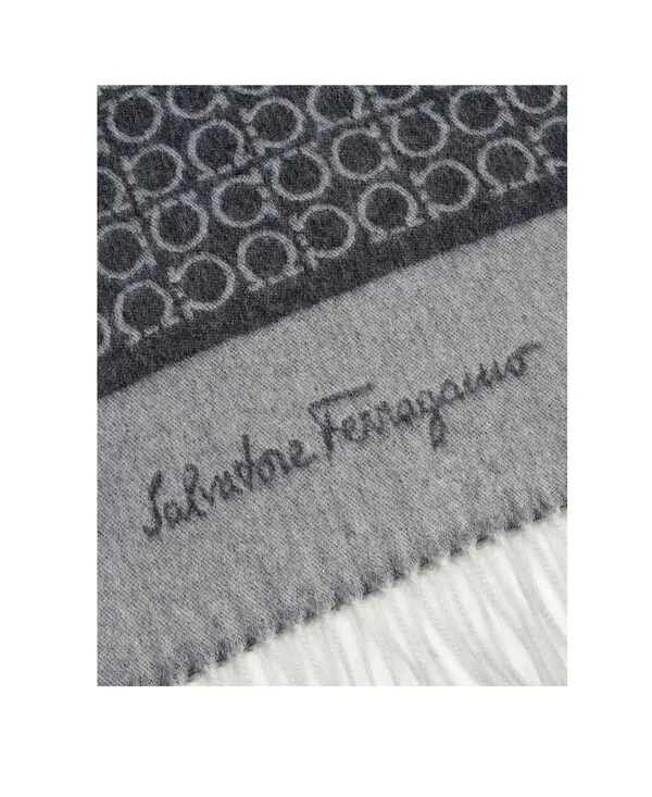FERRAGAMO Logo Scarf - Black