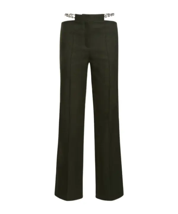AYA MUSE Embossed Wide-leg Trousers