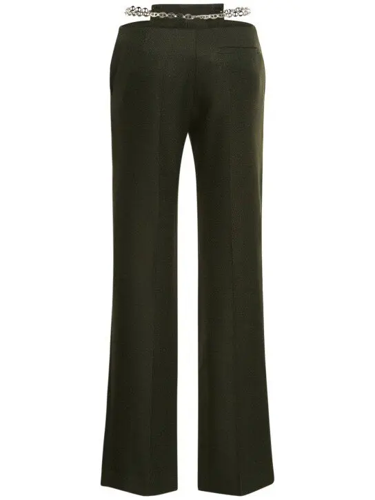 AYA MUSE Embossed Wide-leg Trousers