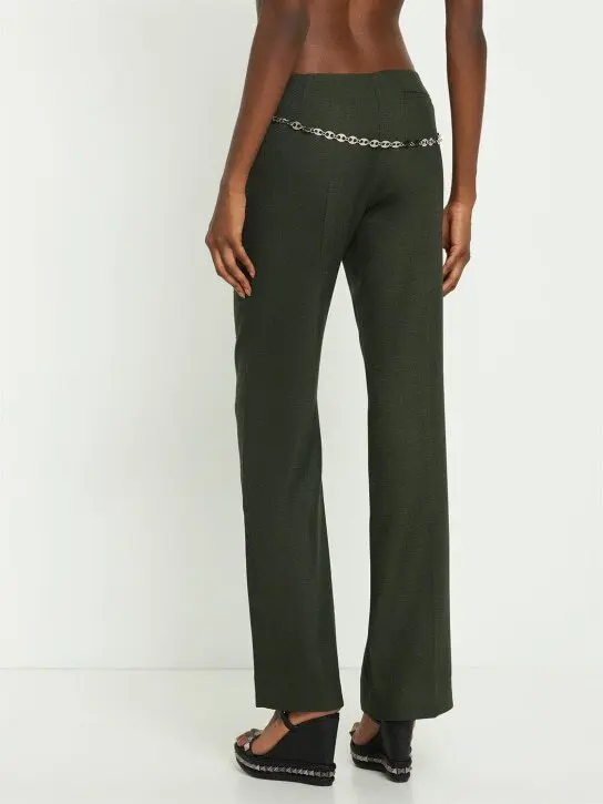 AYA MUSE Embossed Wide-leg Trousers