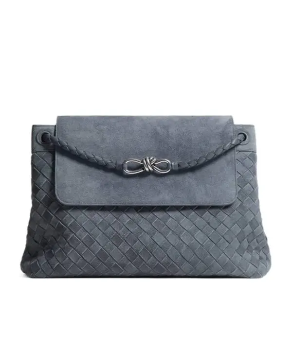 Bottega Veneta Andiamo Messenger Bag - Cloud Indigo/gravel Color