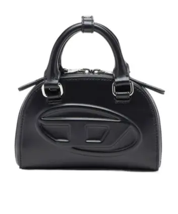 DIESEL® 1dr Dome Mini Crossbody Bag - Black