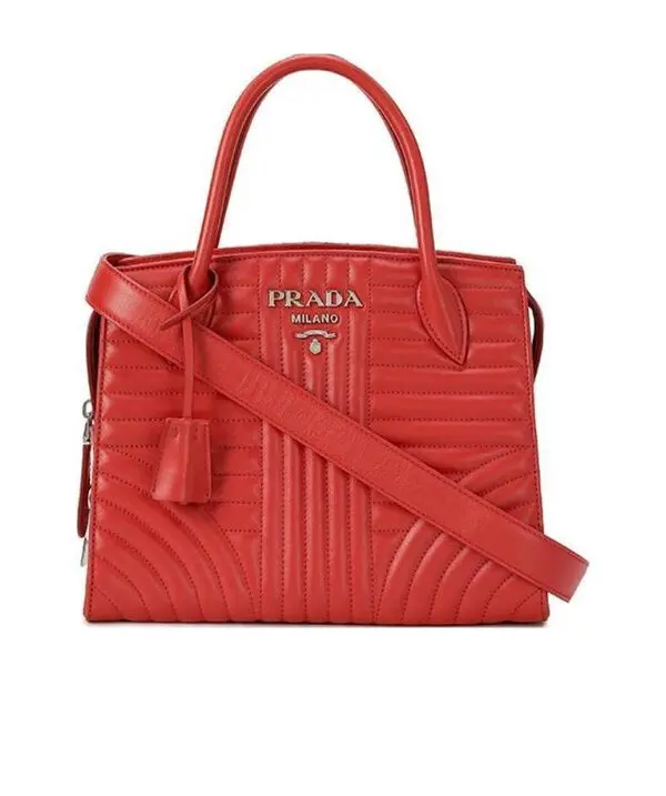 Prada Quilted Logo Handbag