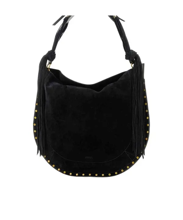 Isabel Marant Étoile Oskan Studded Shoulder Bag - Black