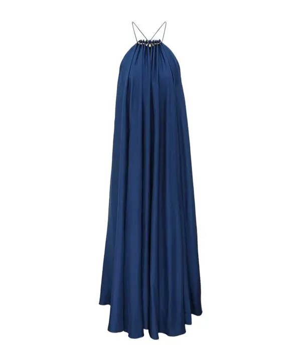 Zimmermann Aster Pleated Embellished Maxi Dress