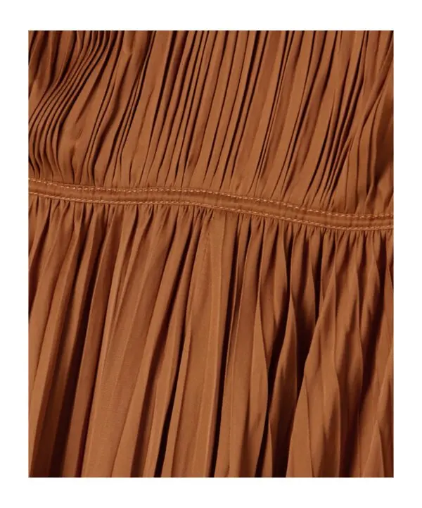 Ulla Johnson Halterneck Pleated Maxi Dress