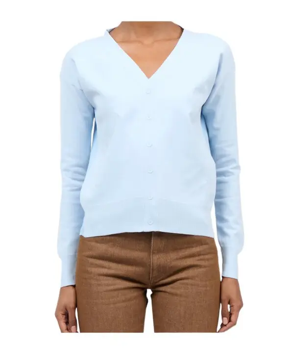 MAISON MARGIELA V-neck Buttoned Cardigan - Blue