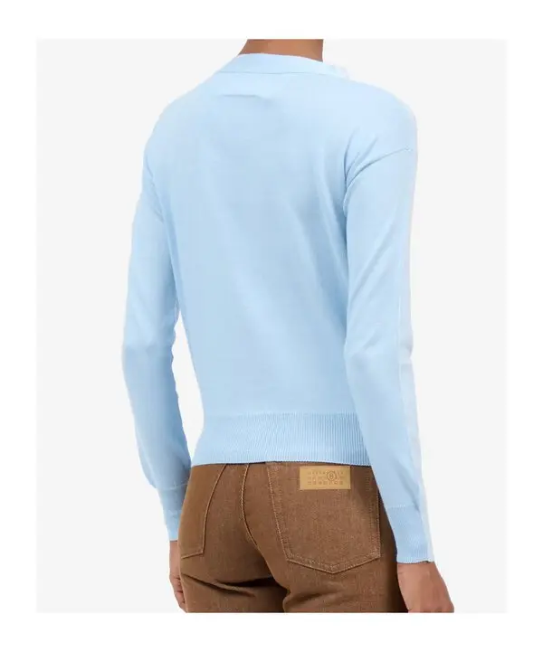 MAISON MARGIELA V-neck Buttoned Cardigan - Blue