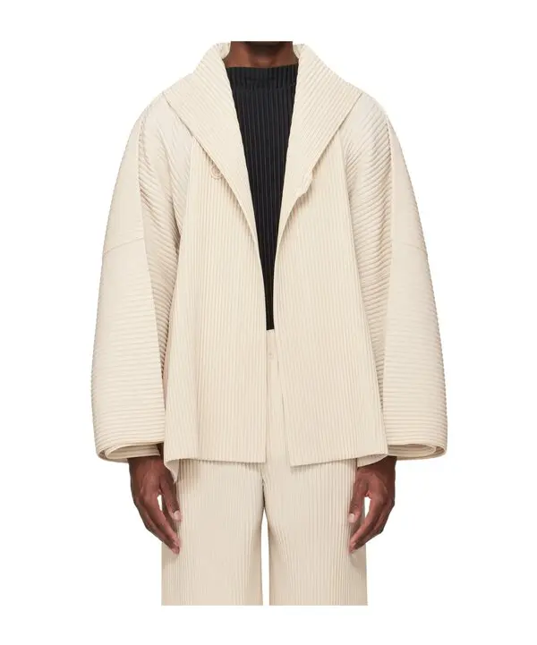 Issey Miyake Pleated Coat - Nude
