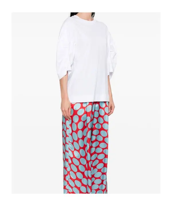 Dries Van Noten Crewneck T-shirt With Pleated Details
