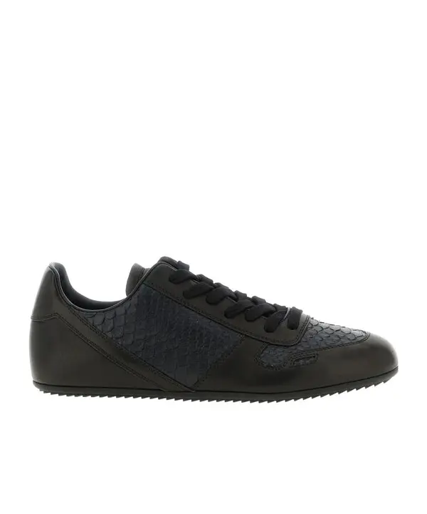 Rick Owens Low-top Lace-up Sneakers - Black
