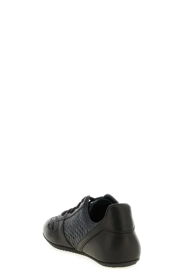 Rick Owens Low-top Lace-up Sneakers - Black