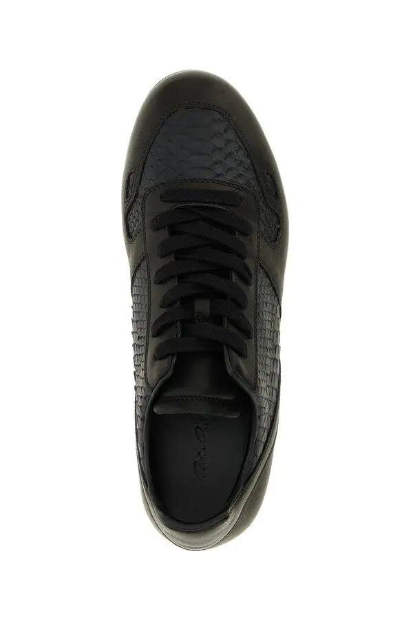 Rick Owens Low-top Lace-up Sneakers - Black
