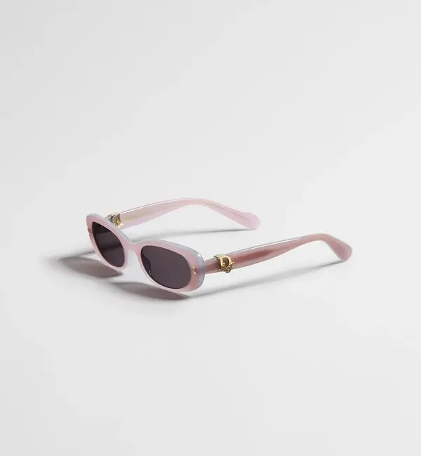 Dior Oval Full Rim Sunglasses - Black