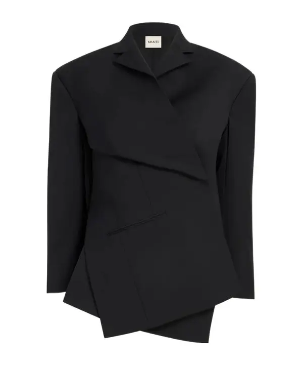 Khaite Sculptural Cady Palto Jacket