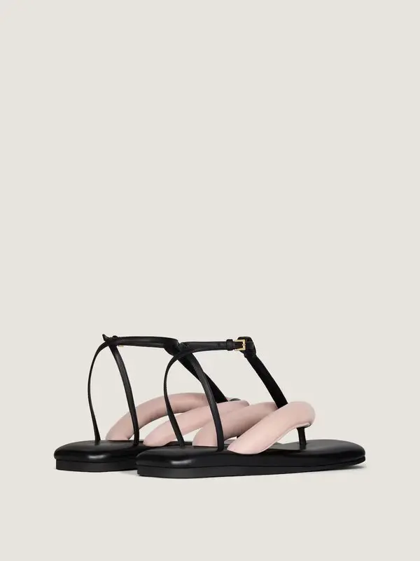 Givenchy Boudoir Padded Flat Sandals - Black/pink