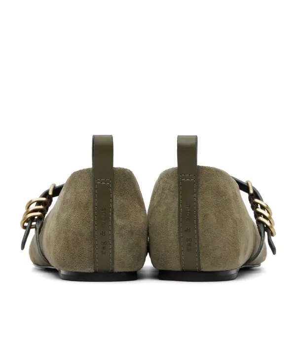 RAG  BONE Rag & Bone Spire Suede Mary Jane Flats