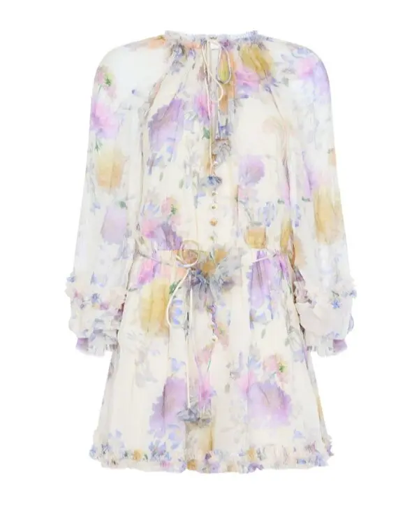 Zimmermann Luna Playsuit - White