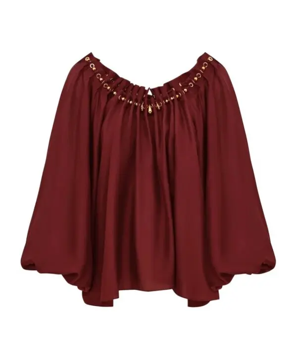 Zimmermann Aster Ruffled Peasant Top
