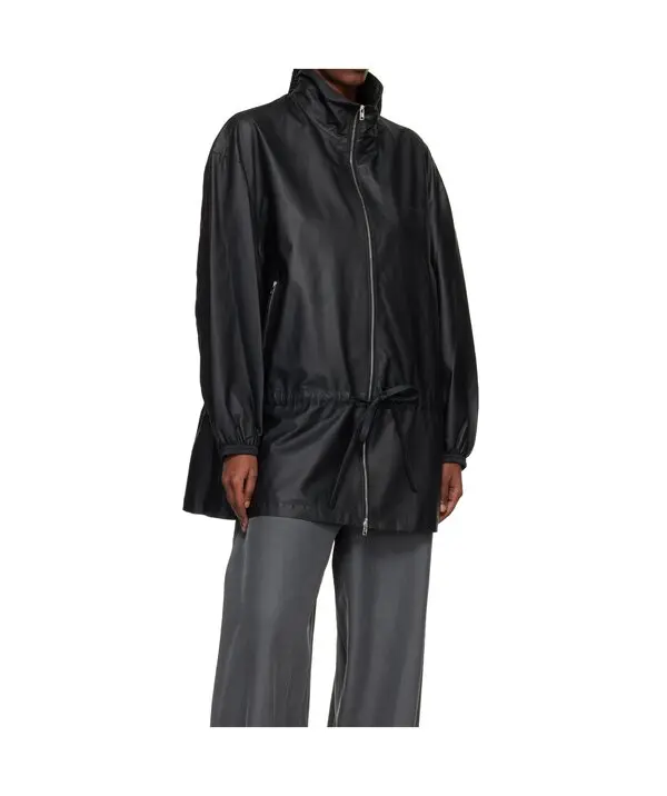 Alexander Wang Waist Bonded Leather Jacket