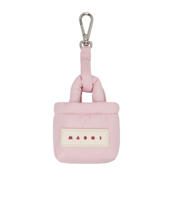 Marni Charm Keychain With Rubberized Logo Patch