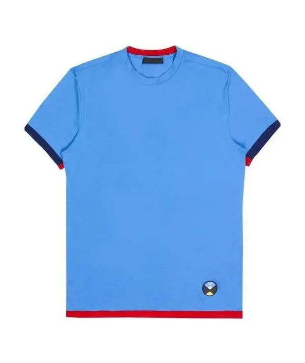 Prada Logo Round-necked T-shirt - Blue