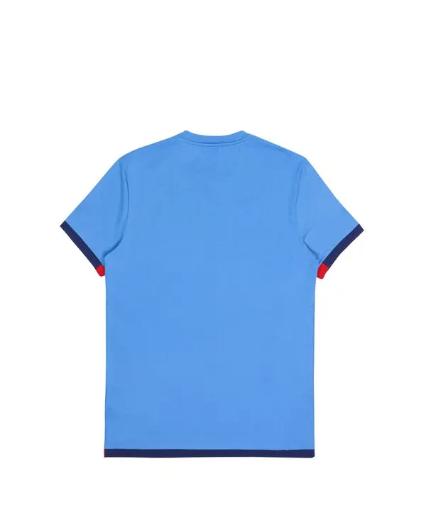 Prada Logo Round-necked T-shirt - Blue