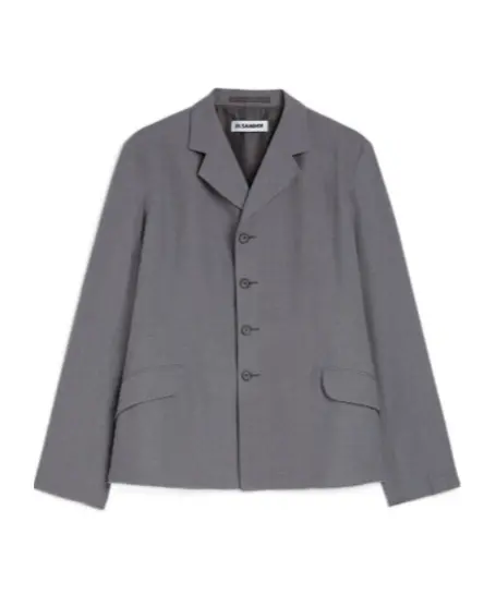 JIL SANDER Jacket 109 Single-breasted Blazer - Shadow