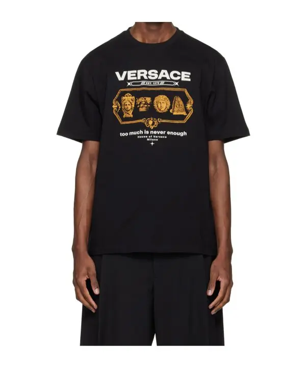 Versace Compact Cotton-jersey T-shirt