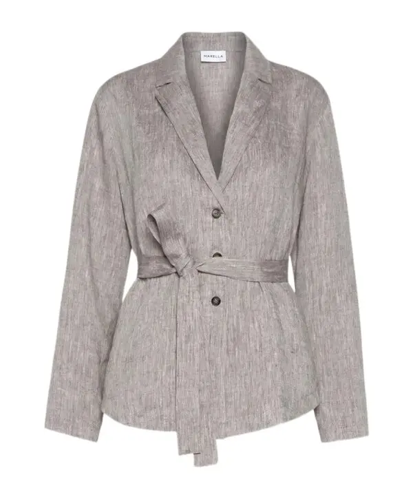 Marella Long-sleeved Belted Jacket