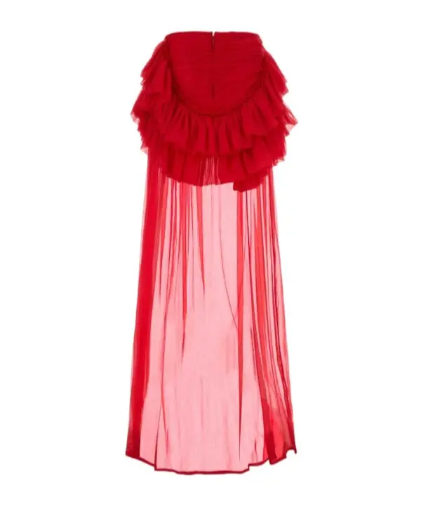 Dries Van Noten Ruffled Pleated Skirt - Pink