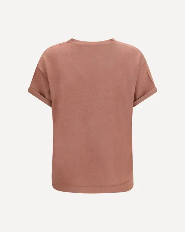 Brunello Cucinelli Short-sleeved Crewneck T-shirt - Pink