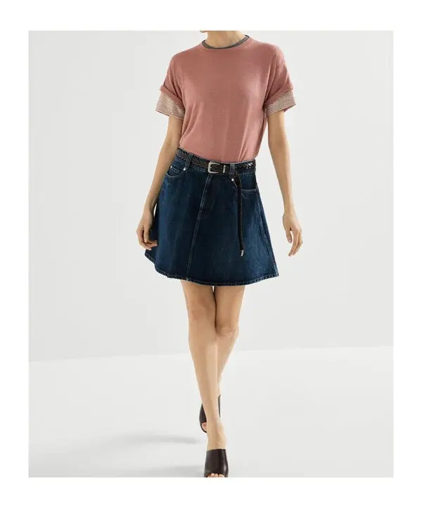 Brunello Cucinelli Short-sleeved Crewneck T-shirt - Pink