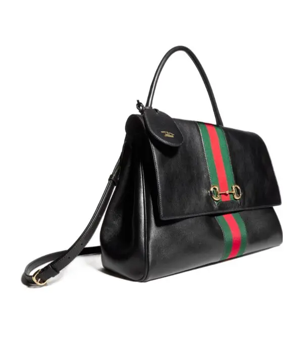 Gucci Paparazzo Large Top Handle Bag - Black