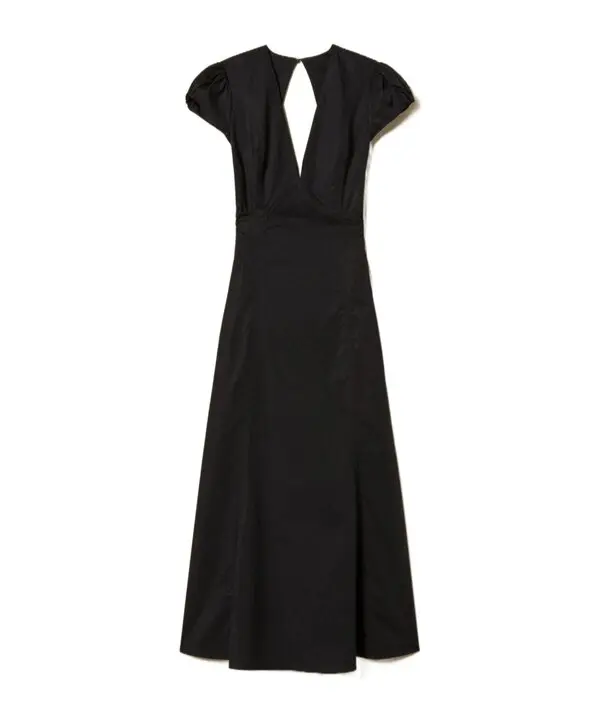 TWINSET Cutout V-neck Maxi Dress - No
