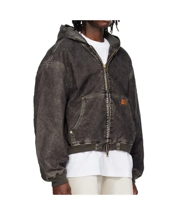 Alexander Wang Flocked Oversized Carpenter Jacket